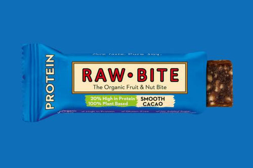 Protein Smooth Cacao (45 g bar, organic) – rawbite.com